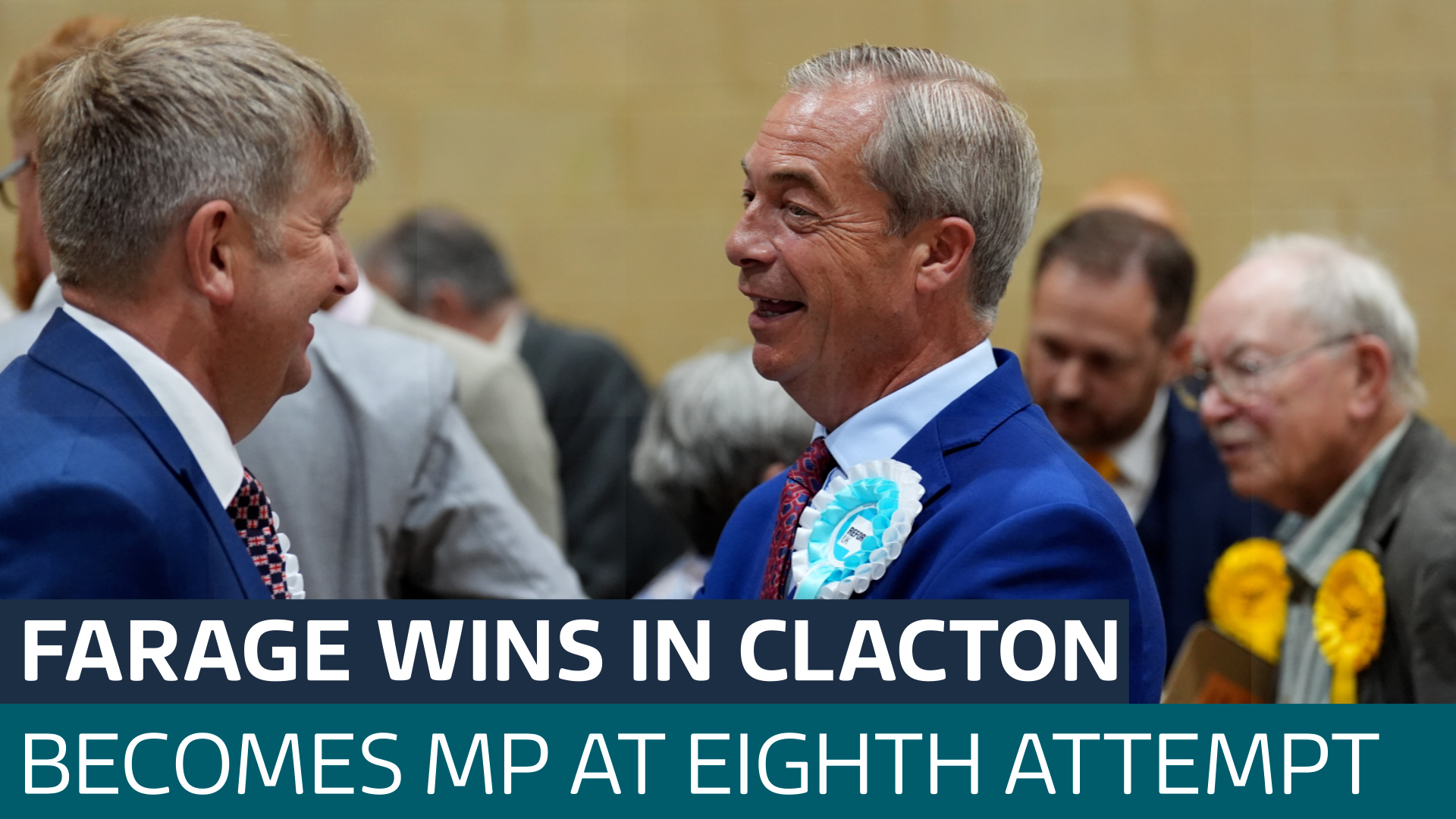 Reform UK leader Farage wins Clacton and says his party is now 'coming ...