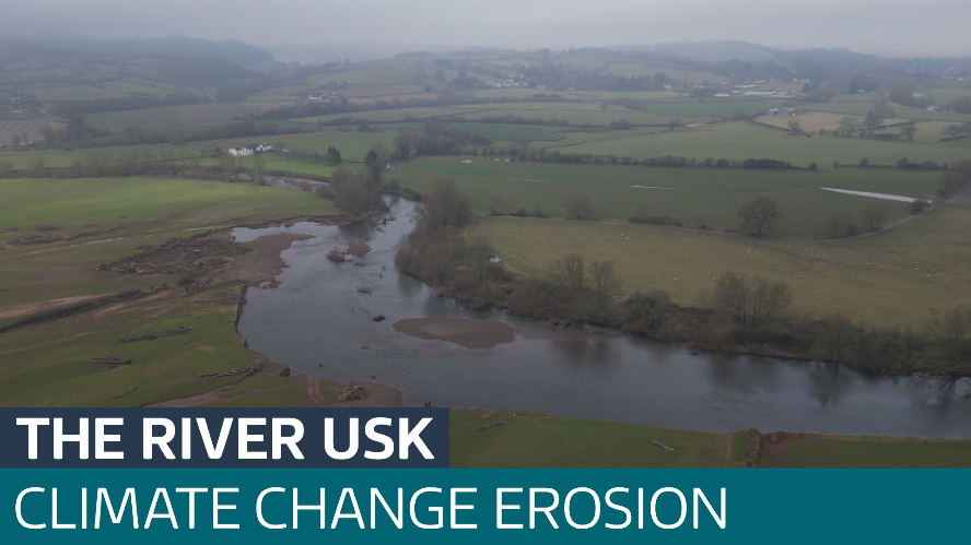 Livelihoods damaged due to rapidly eroding river Usk - Latest From ITV News