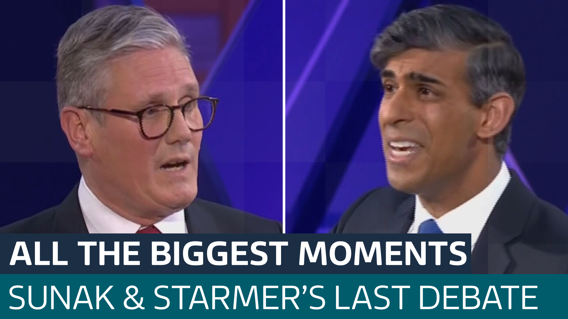 Watch the key moments from Sunak and Starmer's final head-to-head ...