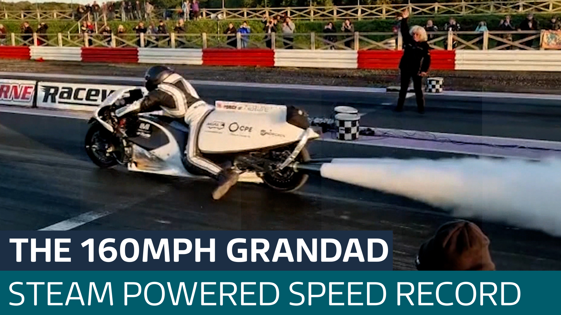'Nutty' inventor smashes land speed record on steam-powered bike ...
