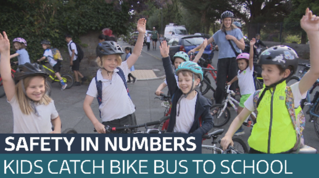 Bristol's first 'bike bus' creates safety in numbers on school run ...
