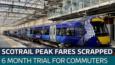 Peak rail fares on Scottish train services scrapped in six-month trial ...
