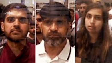 Sara Sharif's father arrives at Gatwick alongside partner and his ...