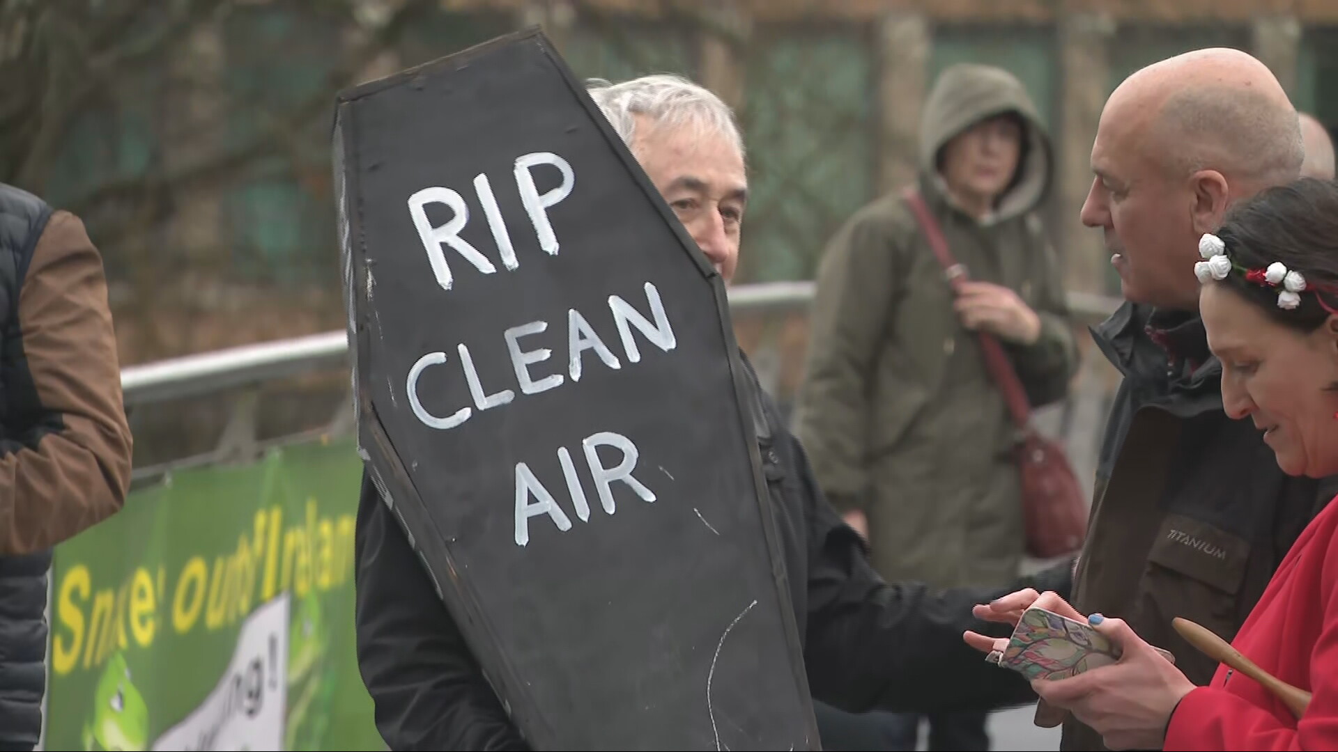 Protesters demonstrate ahead of first sitting of gold mine public ...