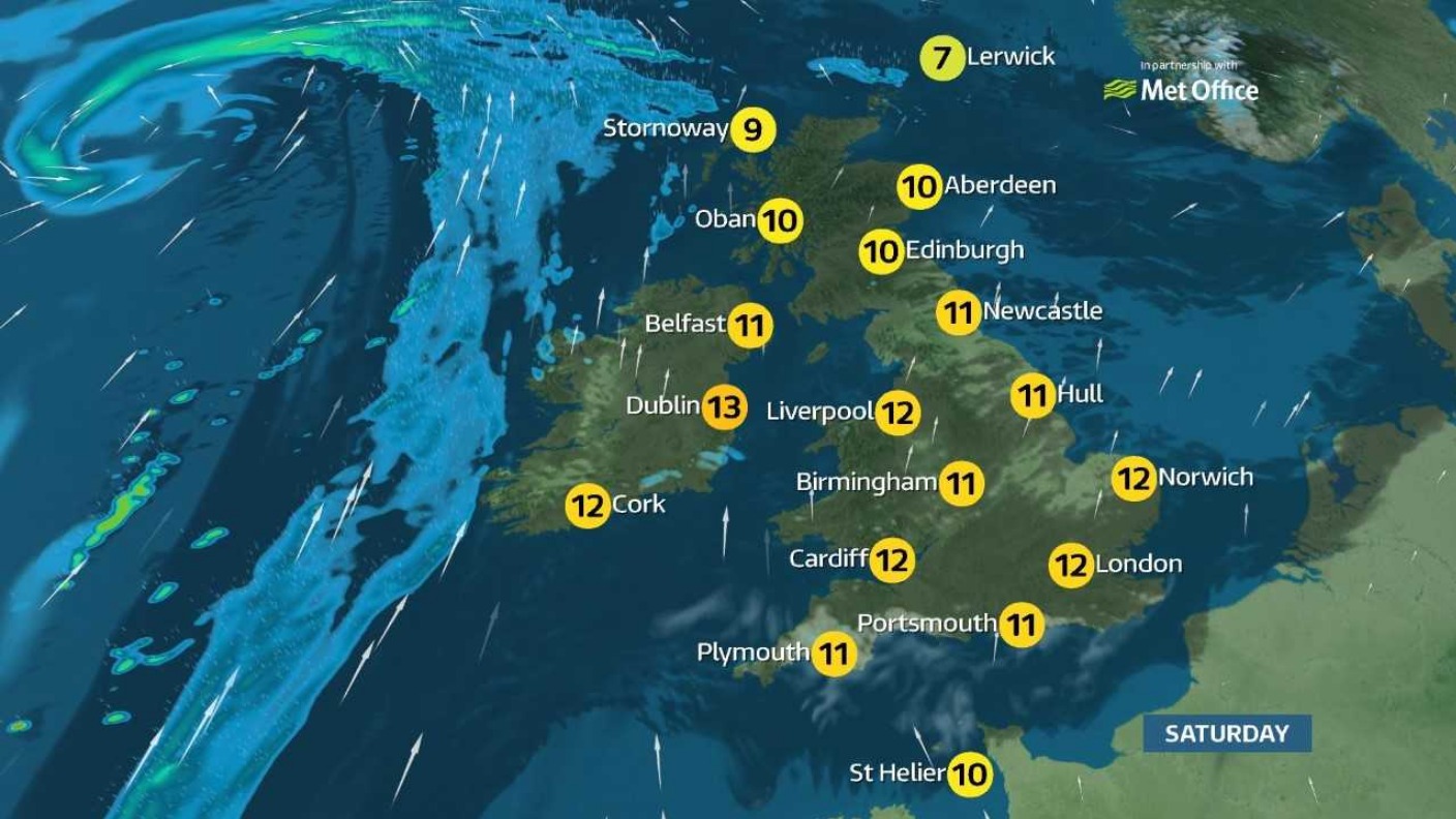 Cloudy start makes way for mixed weather on mild Saturday | ITV News