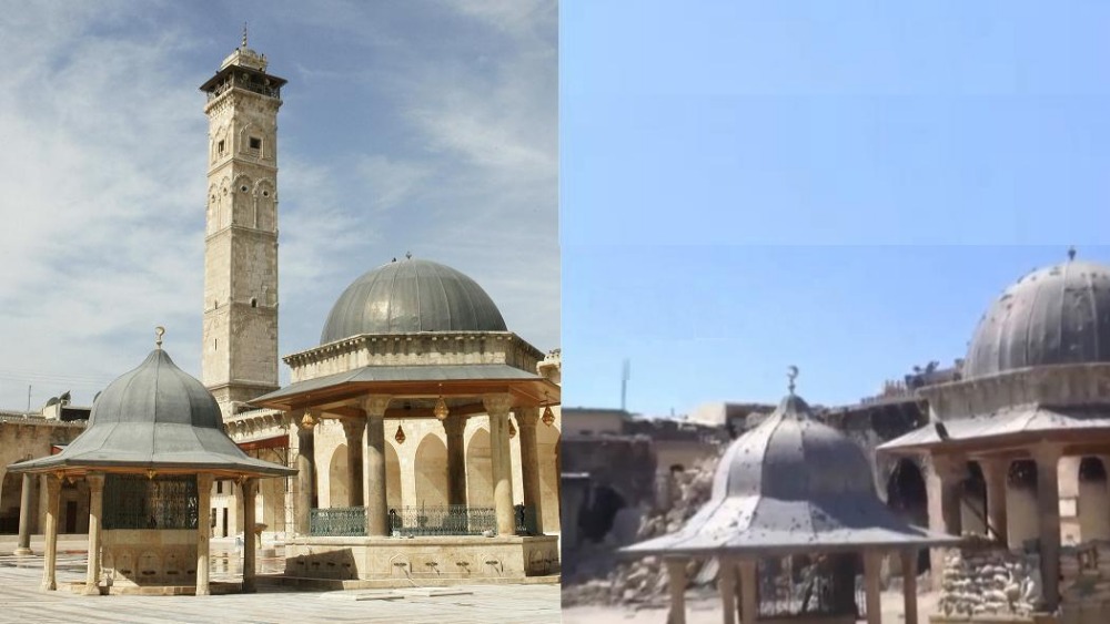 Minaret of 12th century mosque in Syria destroyed | ITV News