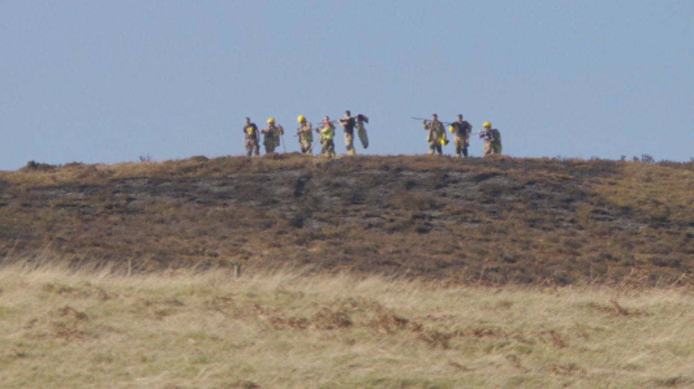 Man rescued from tractor after being surrounded by grass fire | ITV ...