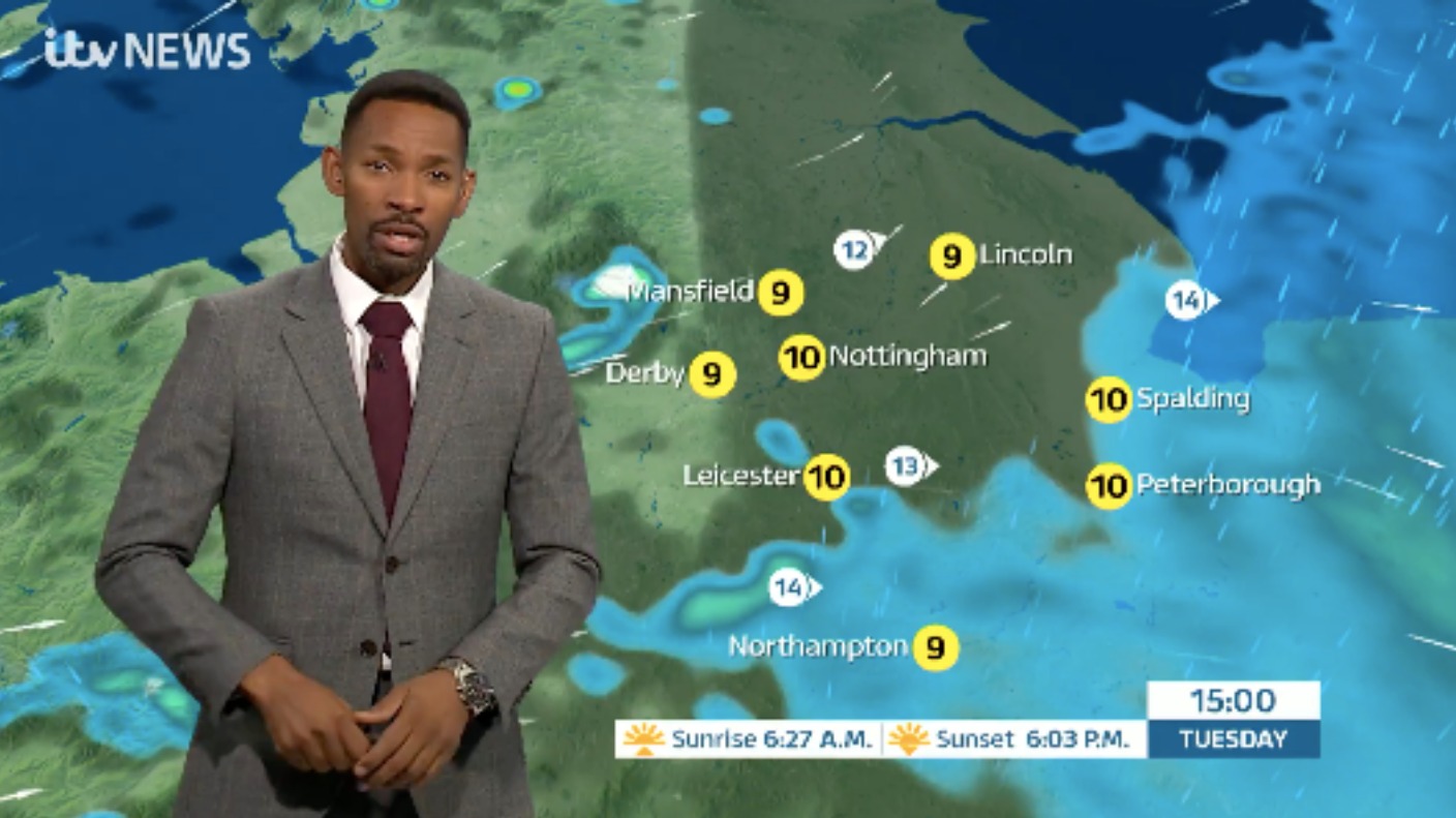 East Midlands Weather: Very windy for a time, with heavy rain | ITV ...