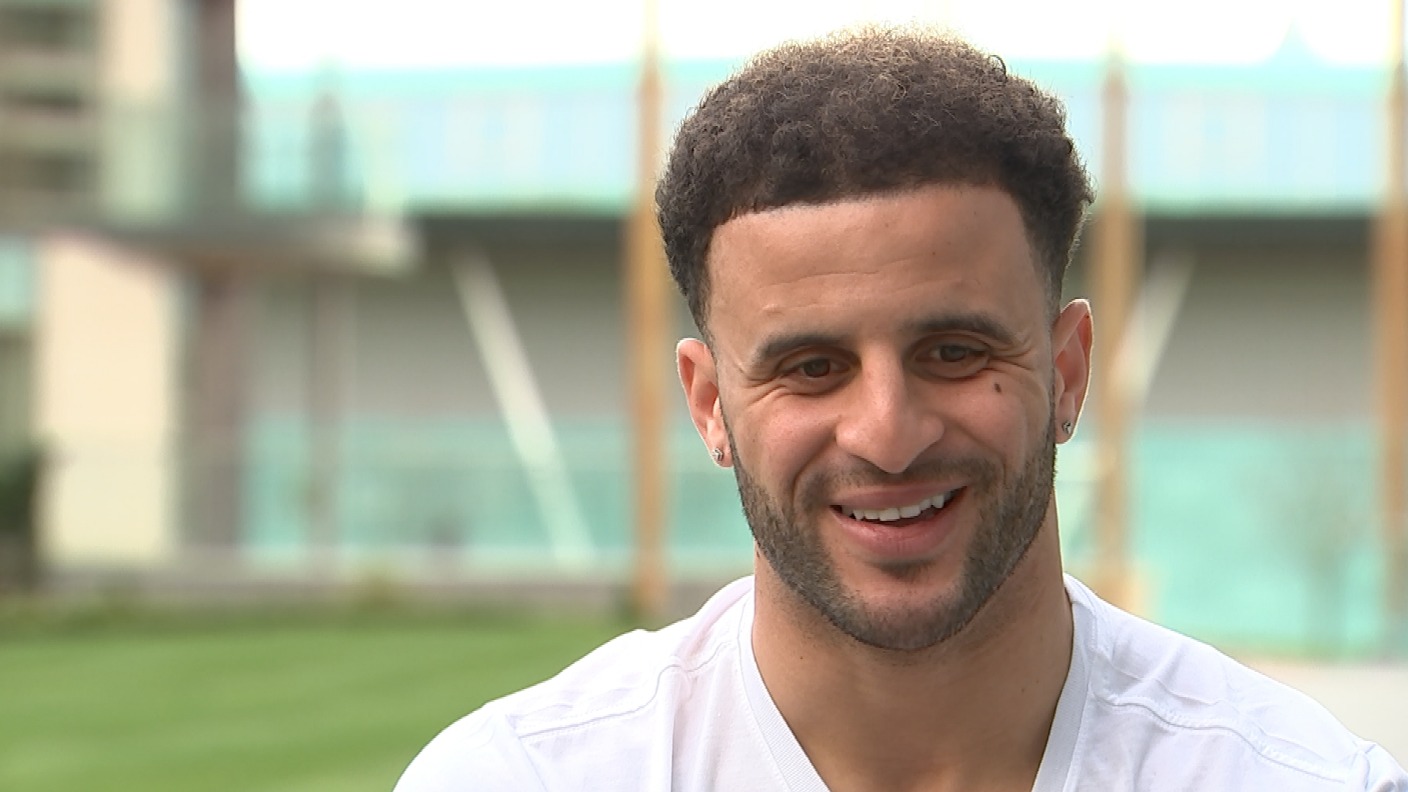 Footballer Kyle Walker speaks to ITV News about pitch invaders, racism ...