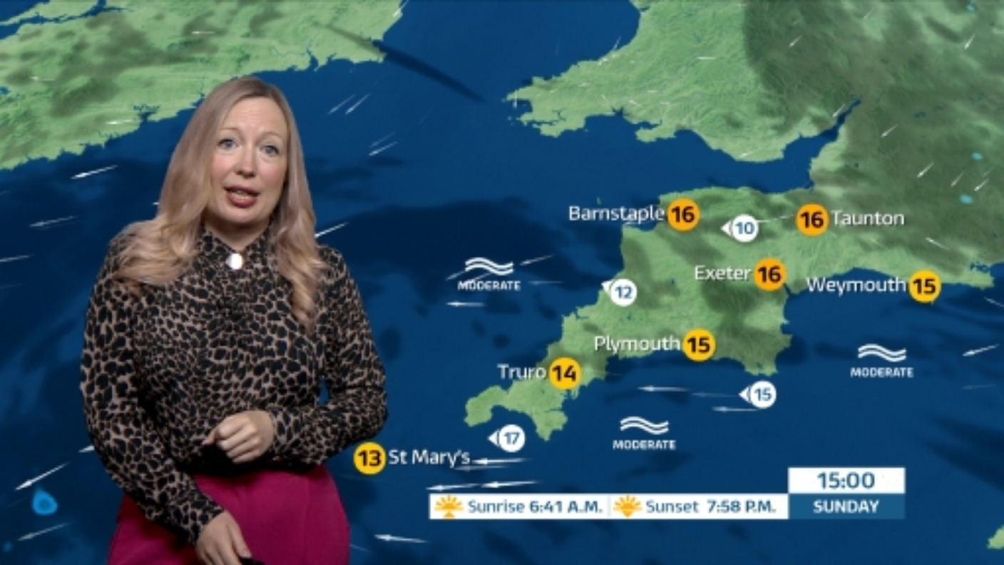 UK Weather forecast: The South West brightening up tomorrow, especially ...