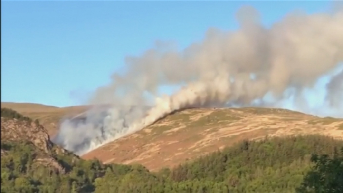Cumbrian wildfire | ITV News Border