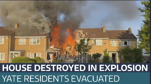 Neighbours have been describing the moment a house in Yate was ...