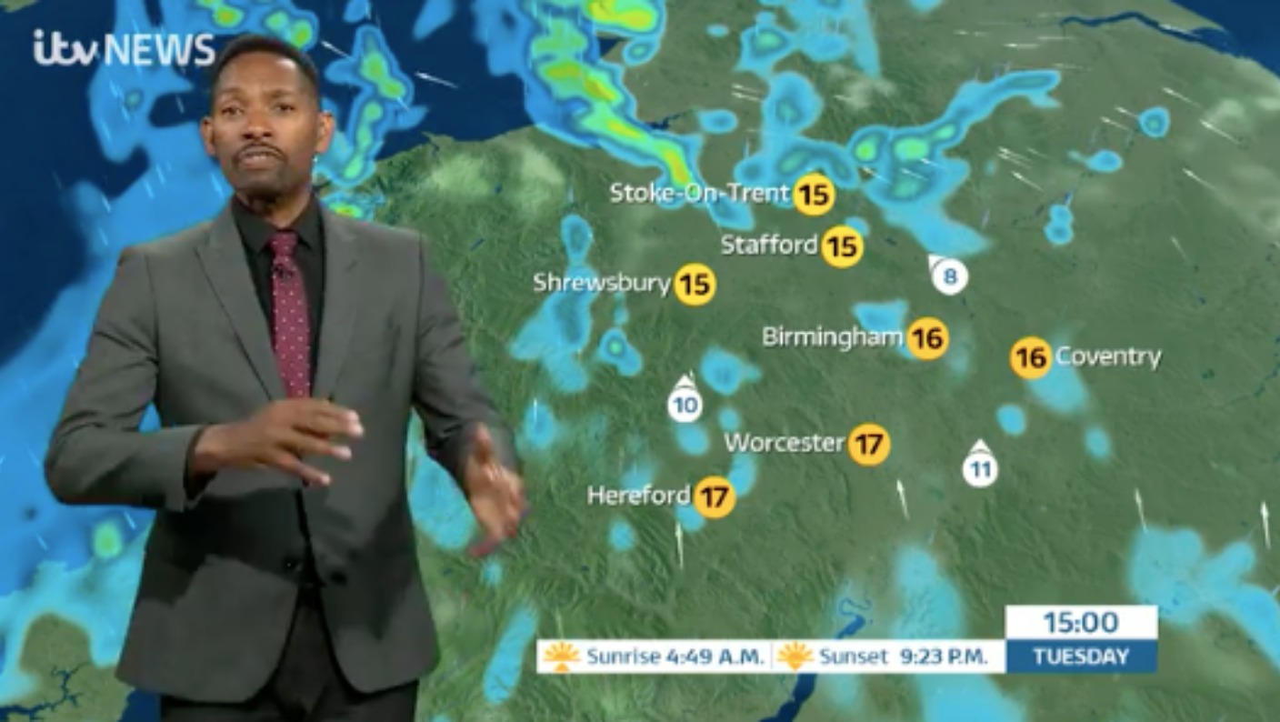 West Midlands Weather: Cloudy with rain today | ITV News Central