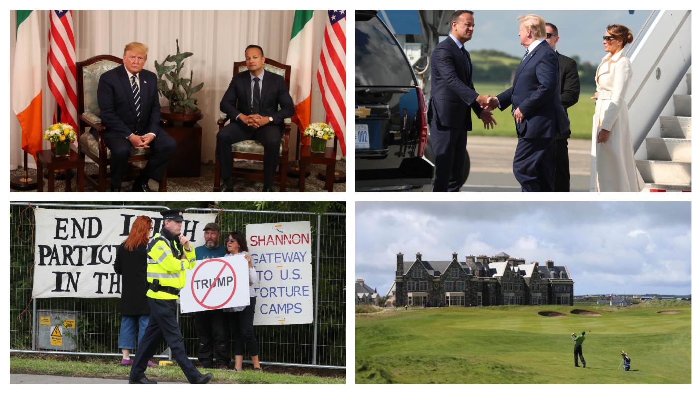 Trump arrives for his first visit to the Republic of Ireland as US ...