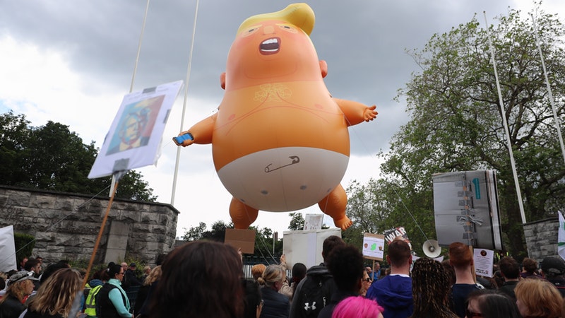Demonstrators hit streets of Dublin to protest against Donald Trump’s ...