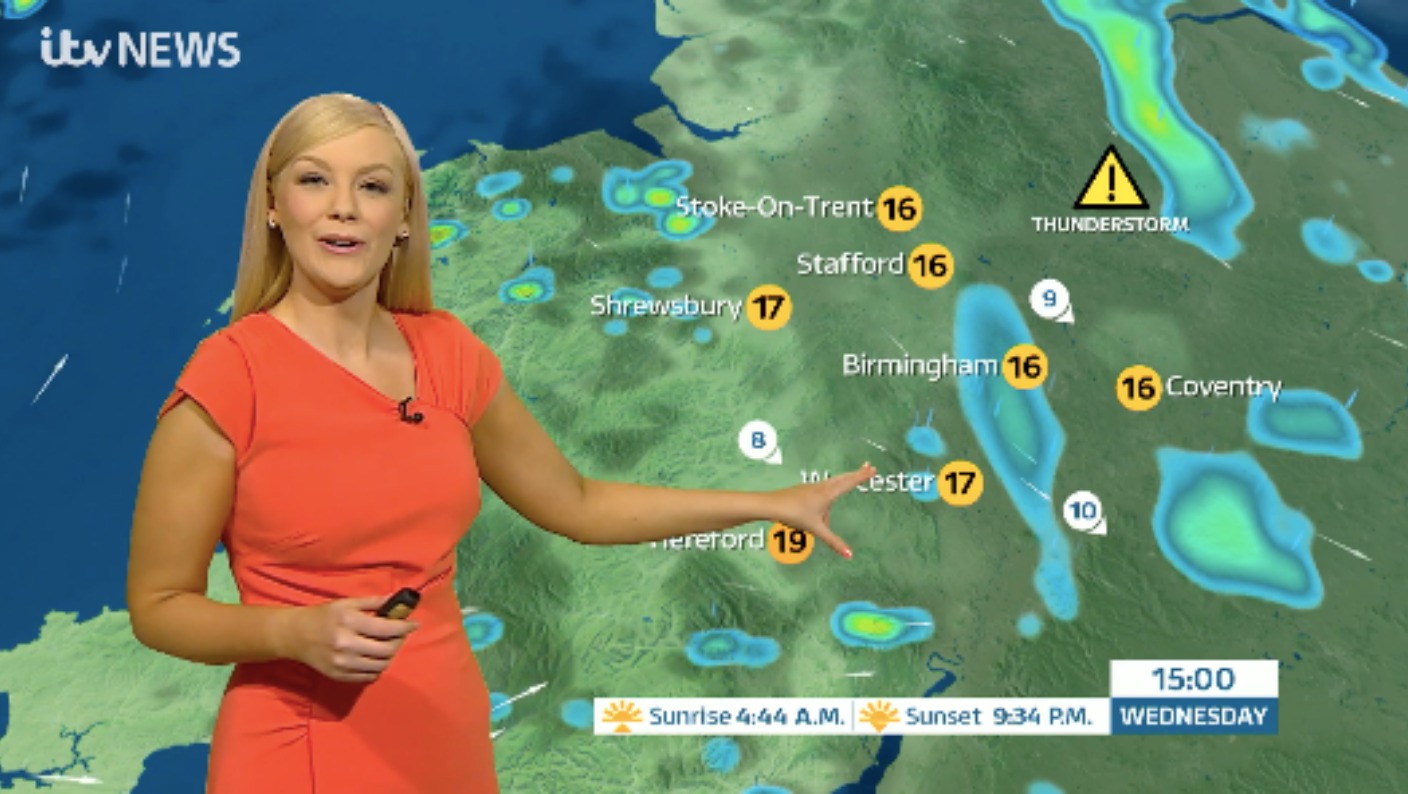 West Midlands Weather: Heavy rain to start, clearing eastwards this afternoon | ITV News Central