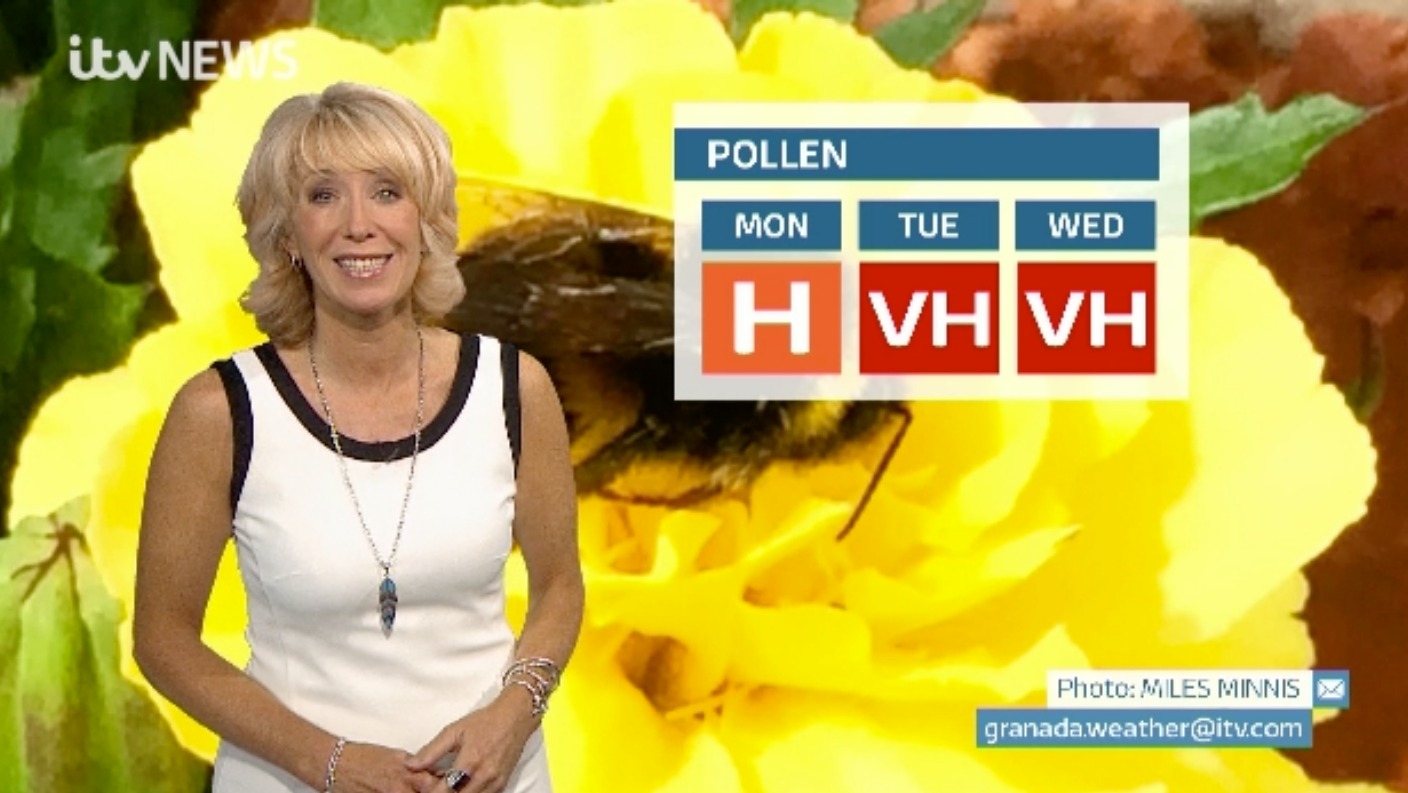 Here's Emma with Sunday's pollen report | ITV News Granada