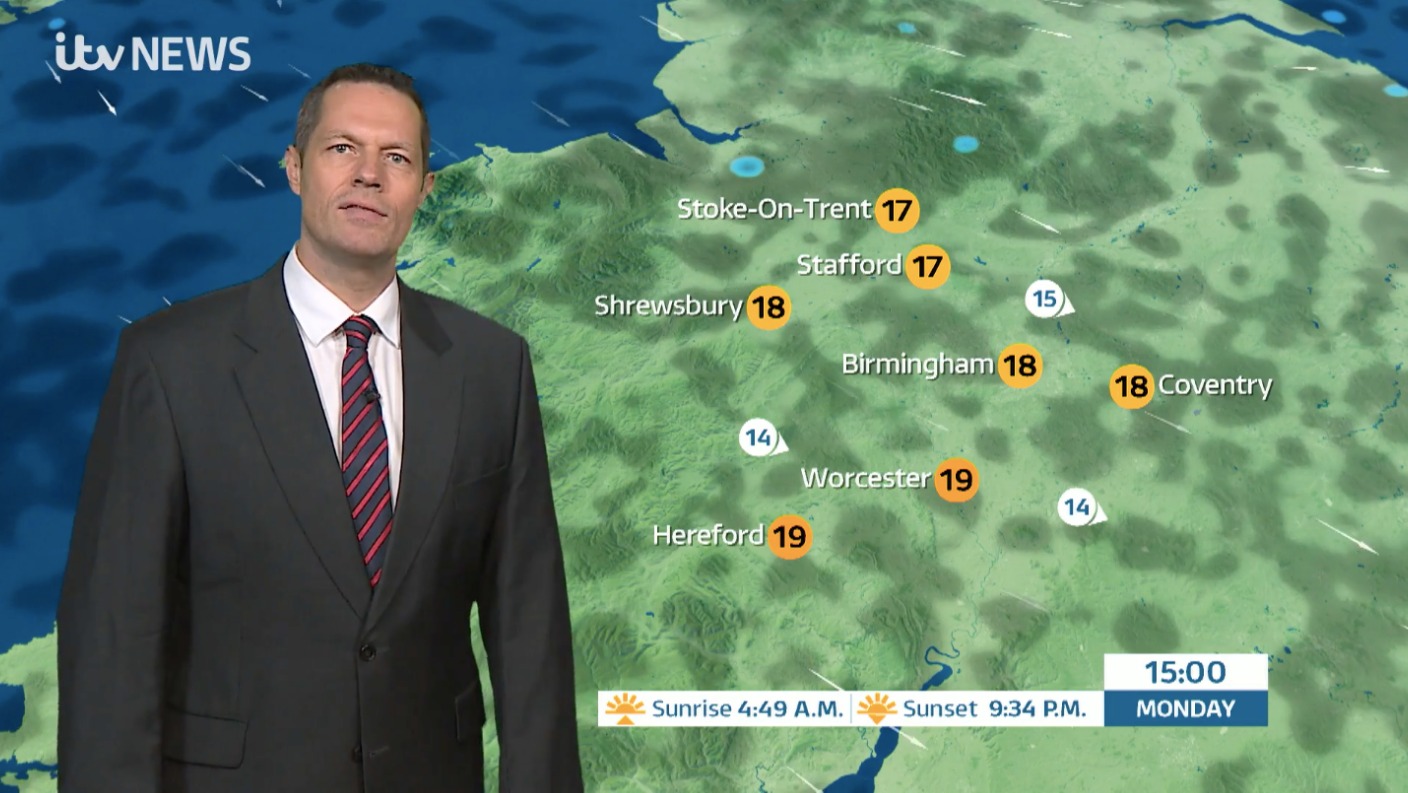 West Midlands Weather: Dry overnight. Sunny spells in the afternoon ...