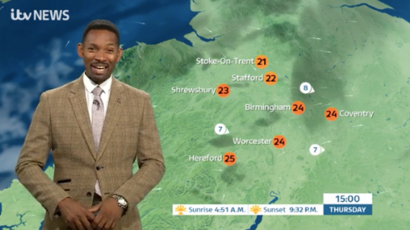 West Midlands Weather: A sunny day with light winds, turning hazy this ...