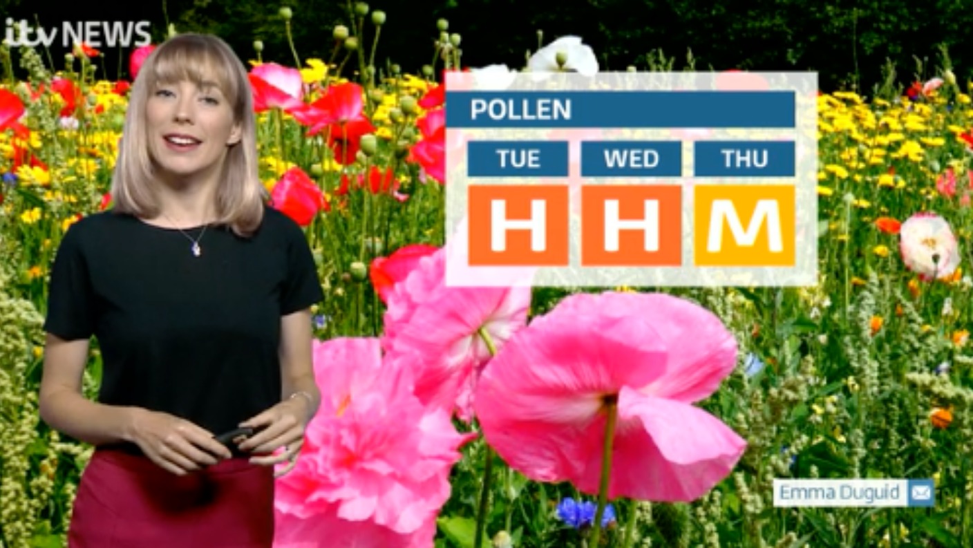 The latest pollen forecast from Holly | ITV News Meridian