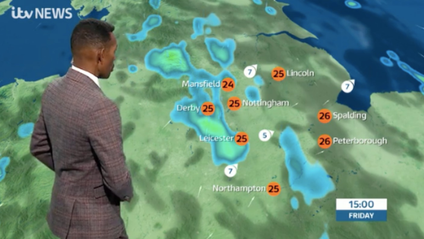 East Midlands Weather: Heavy rain developing through Friday afternoon ...