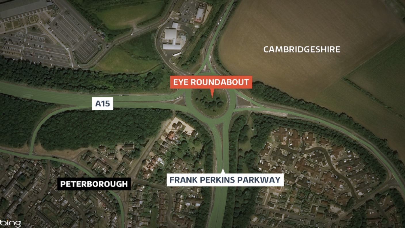 Three men killed in crash on Frank Perkins Parkway in Peterborough | ITV News Anglia