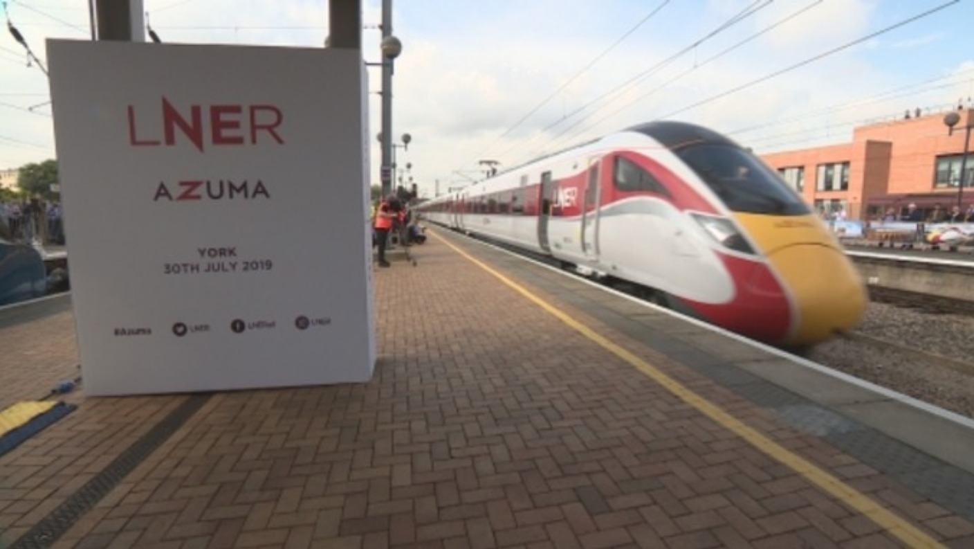 Azuma trains make first passenger journey on East Coast | ITV News Tyne ...