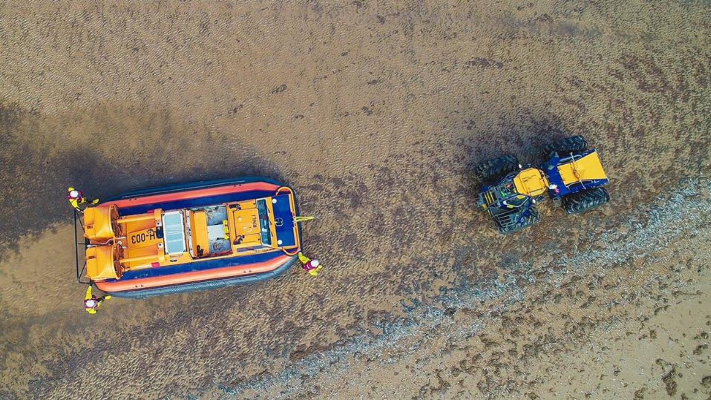 Family of nine had to be rescued by hovercraft after being cut off by ...