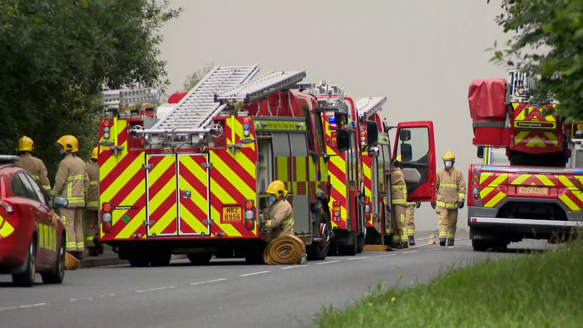 Large fire at Co Londonderry port | UTV | ITV News