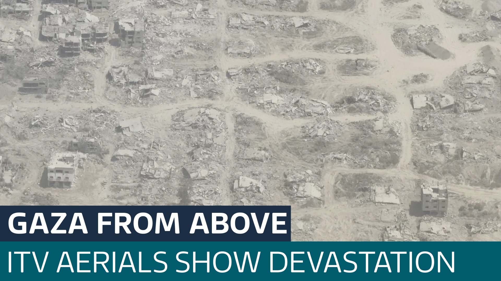 Rare aerial footage captured by ITV News shows scale of Gaza's ...
