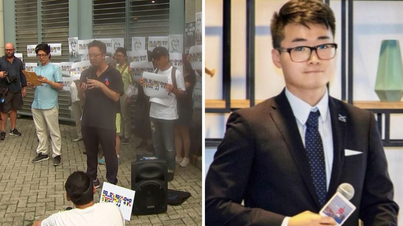 Protests outside British Hong Kong consulate after staffer detained by ...