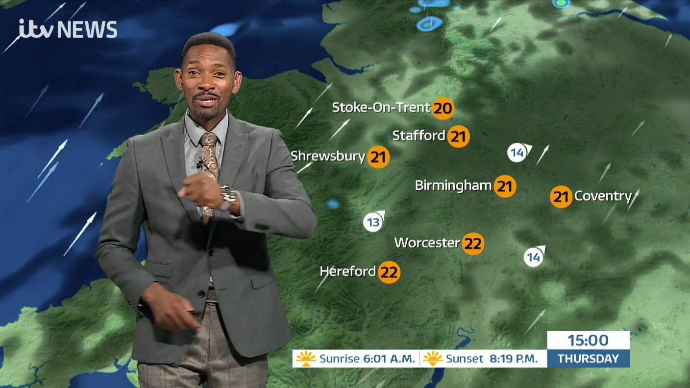 West Midlands Weather: Cloudy with spots of rain | ITV News Central
