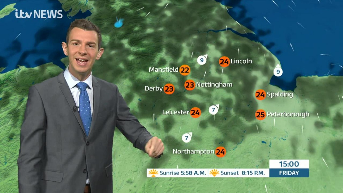 East Midlands Weather: Mostly cloudy but dry today. Warm and sunny this ...