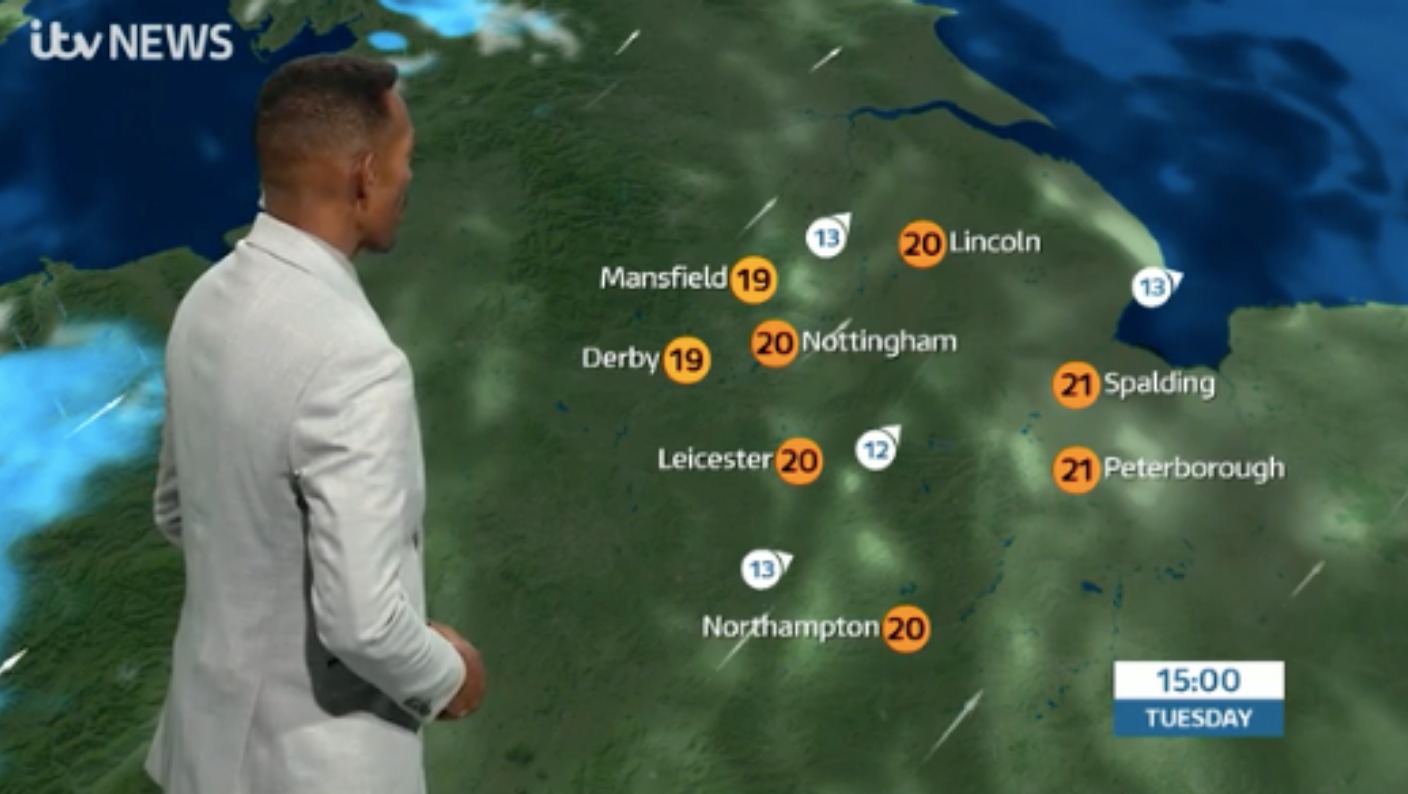 East Midlands Weather: Mainly dry with sunny spells. Rain tonight ...