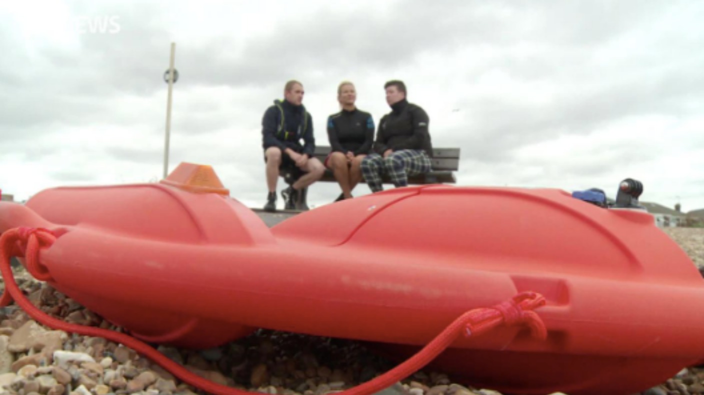 Lifeguards in Sussex trialling remote-control buoy | ITV News Meridian
