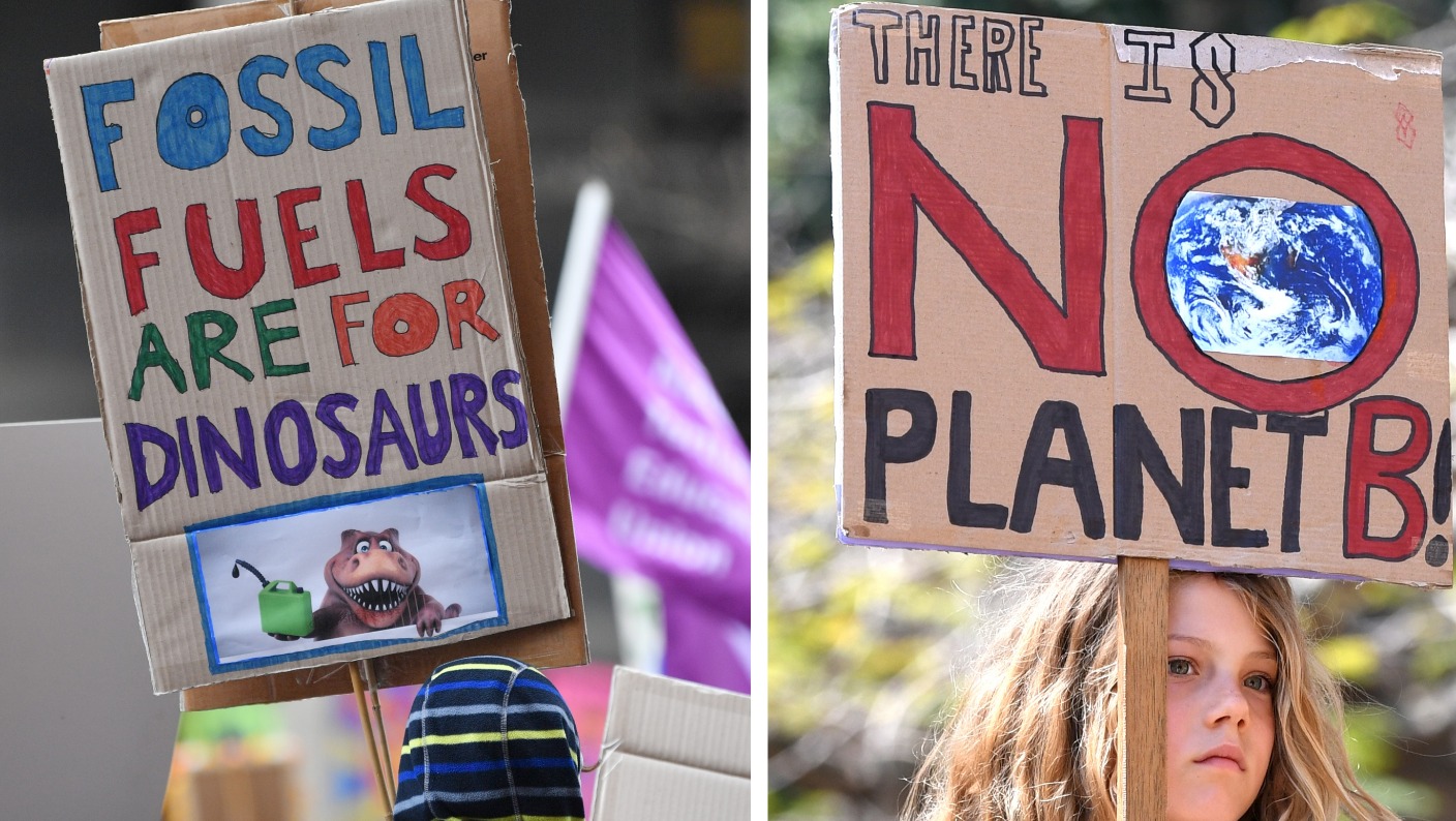 Hundreds of children walk out of schools to join the global strike ...