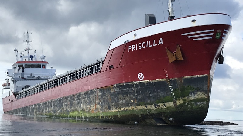 Grounded ship drifted off course while officer viewed music videos ...