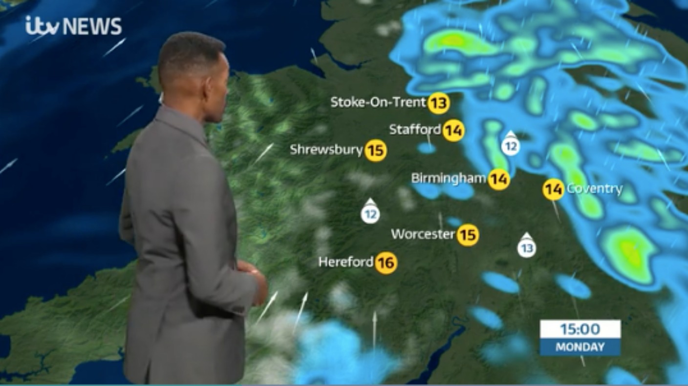 West Midlands Weather: Rain for many, then brightening up later. | ITV ...