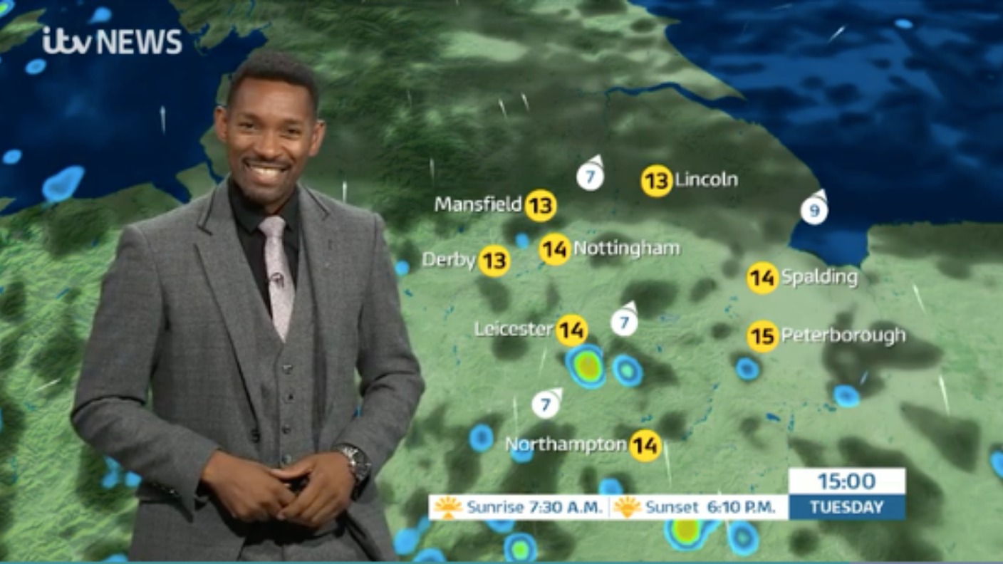 East Midlands Weather - Occasional, locally heavy rain tonight. Mainly ...
