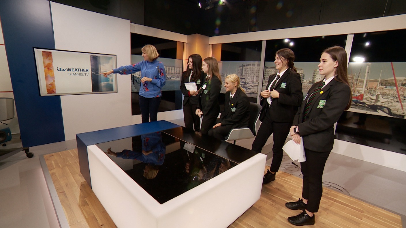 Students visit ITV Channel TV on Open Newsroom Day | ITV News Channel