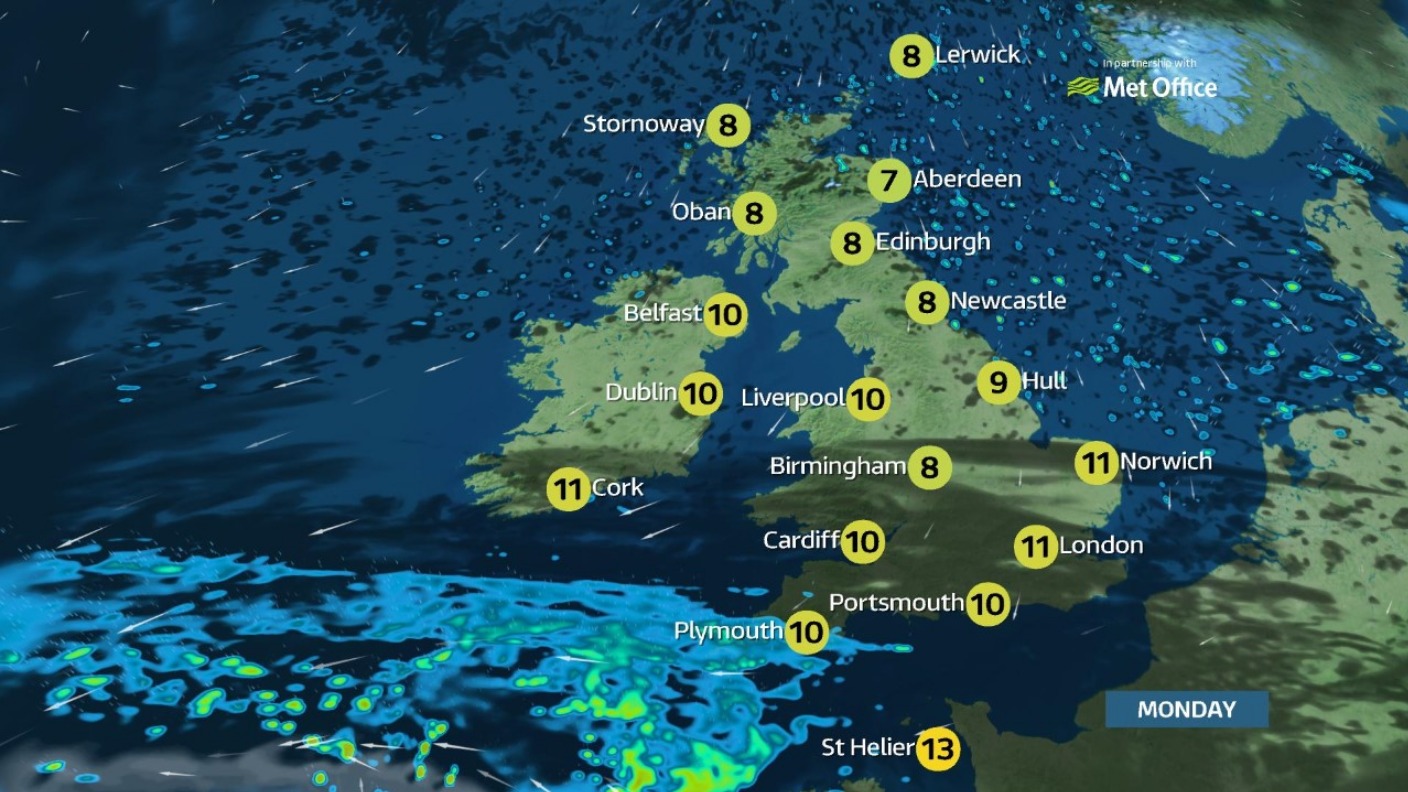 Monday's weather forecast sees a cold and frosty start to the working ...