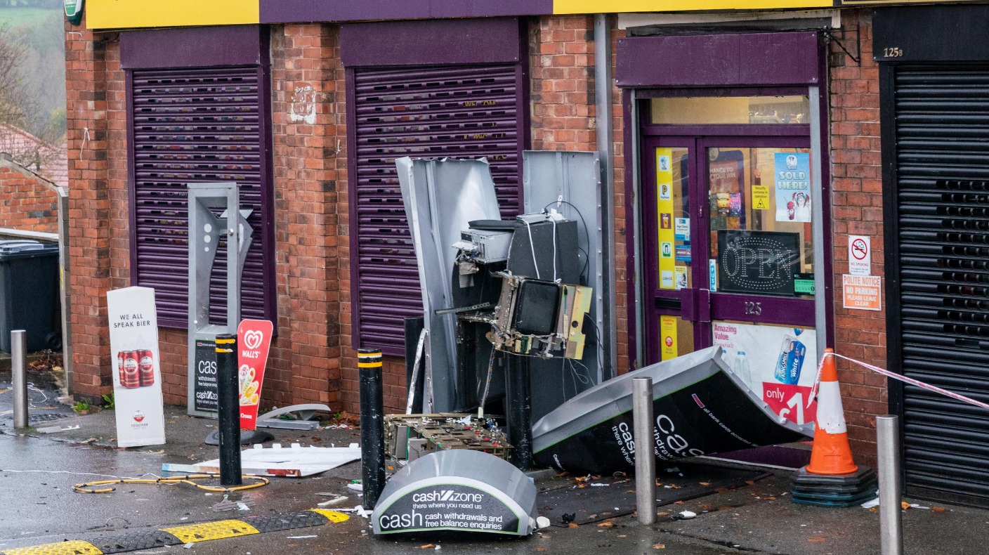 'Loud explosion' heard after cash machine blown up | ITV News Central
