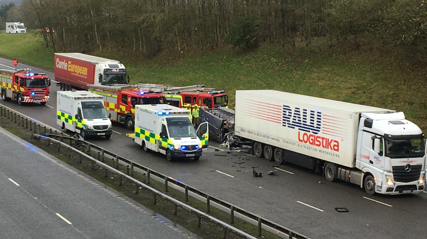 Lorry driver dies and man critically injured in two separate motorway ...