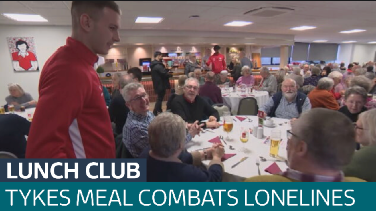 Older residents of Barnsley meet for lunch as town's football club ...