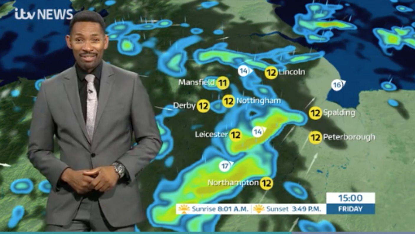 East Midlands Weather: Rain gradually easing and windy throughout | ITV ...