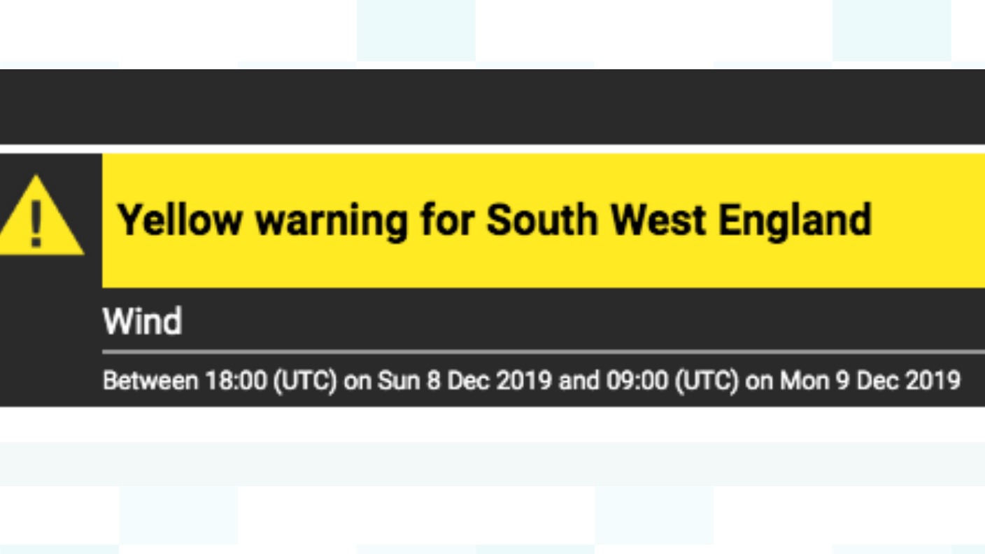 Weather warning for strong winds this evening | ITV News West Country
