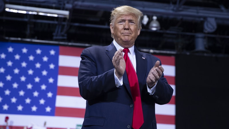 Defiant Donald Trump rallies supporters as impeachment unfolds | ITV News