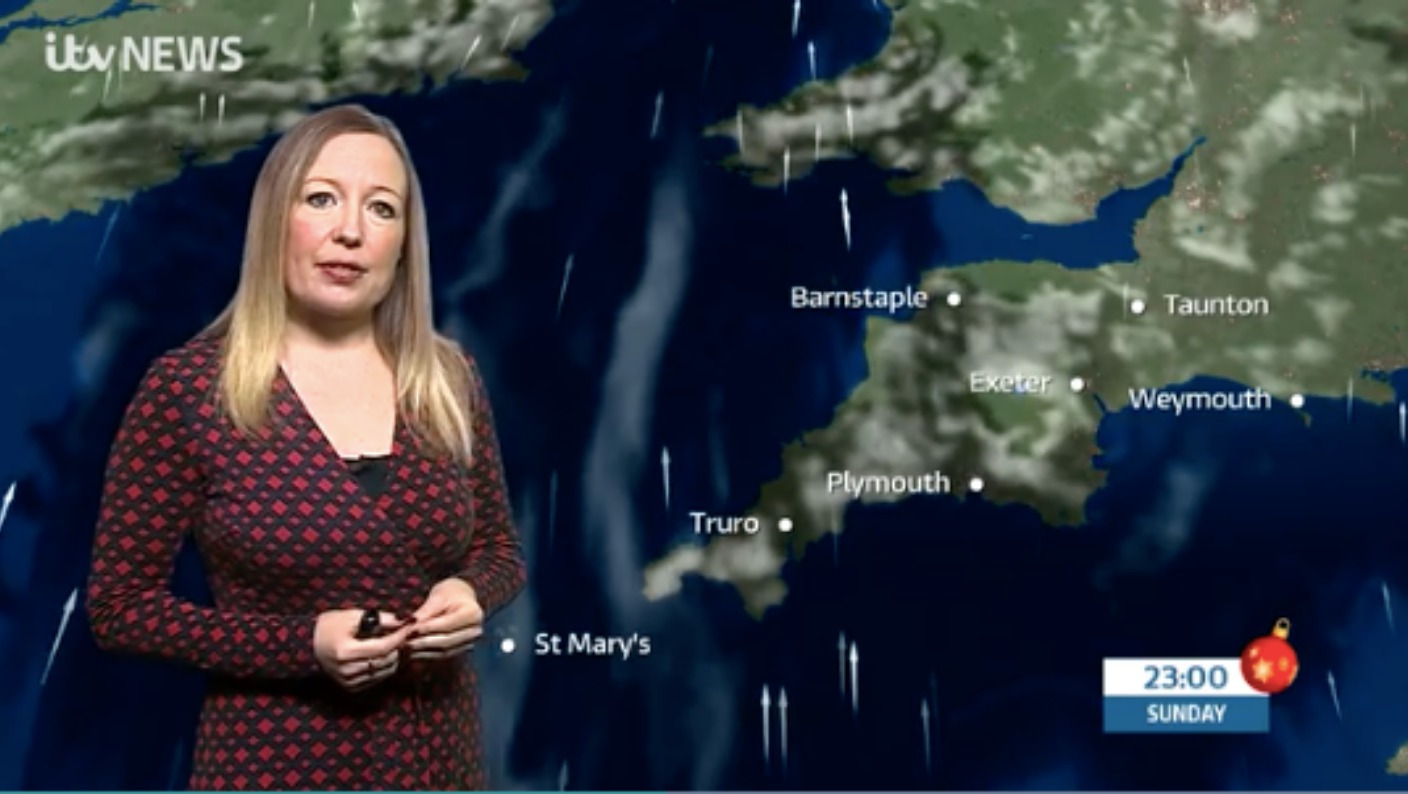 ITV weather forecast: Misty with hill fog overnight in the south west ...