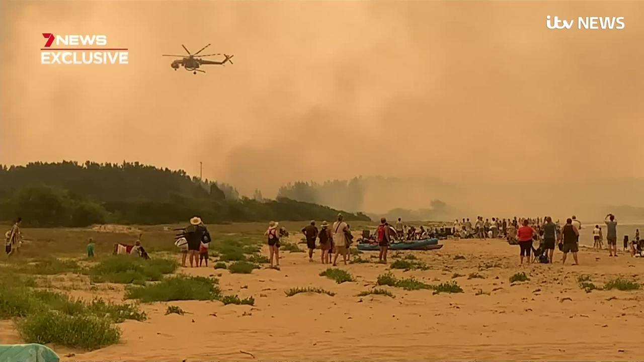 Military deployed as thousands shelter on beaches as Australia’s fires ...