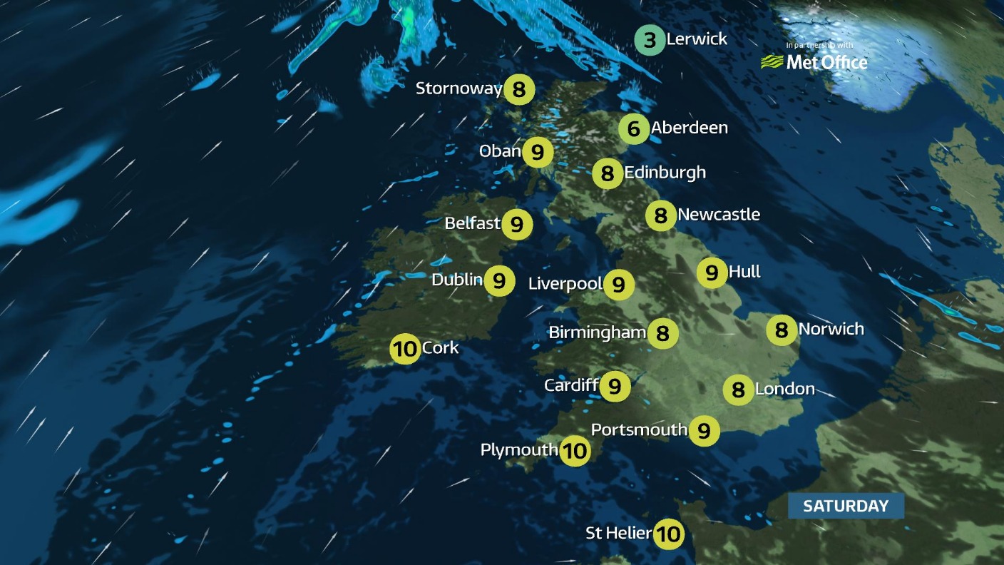 Rain in Scotland but mainly dry elsewhere with sunny intervals | ITV News